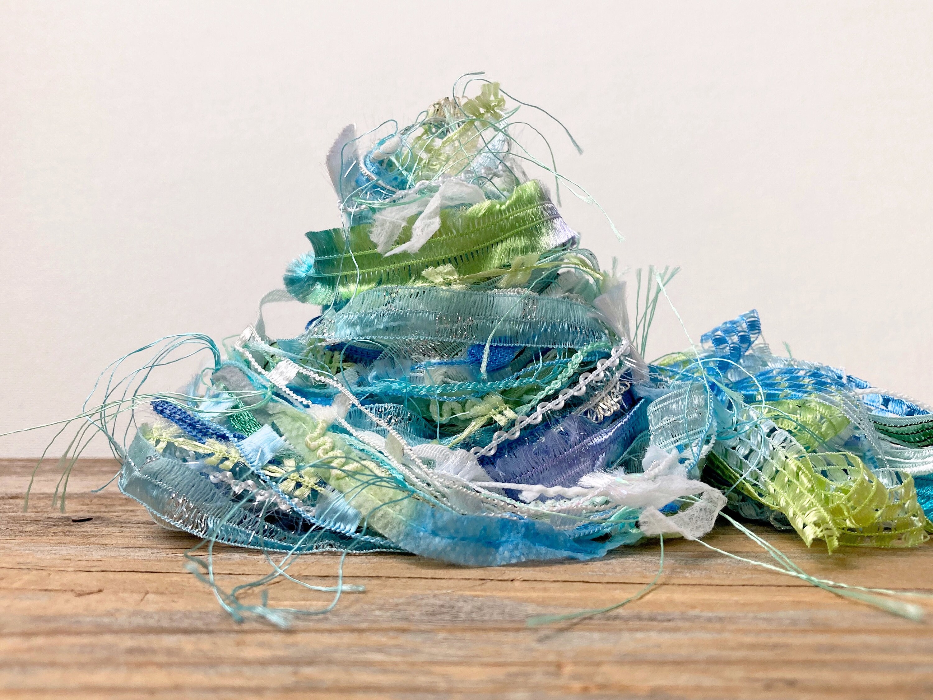 Sea Glass Fringe Effects™ Water Colors Ribbon Bundle 21 Yards - Etsy