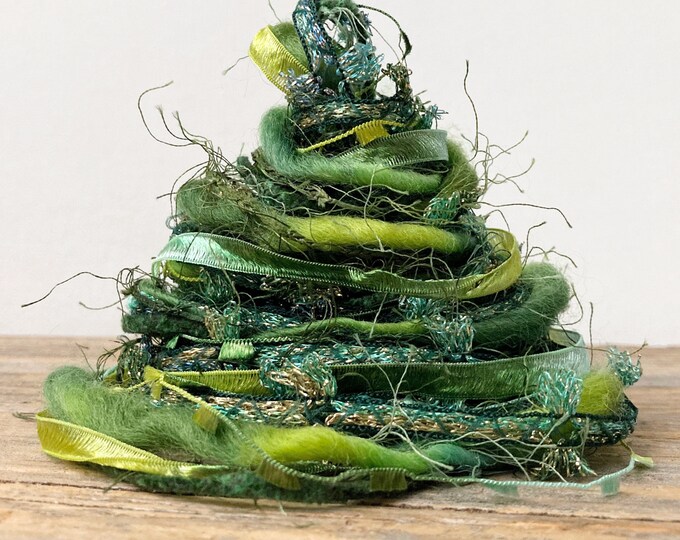 Spanish Moss Fiber Effects™ Art Yarn Bundle 6x2= 12yds Ribbons Wool ...