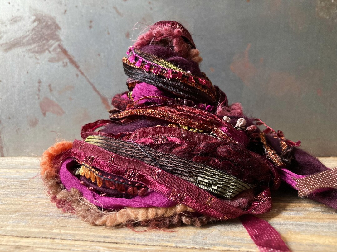 Cabernet Fiber Effects™ 20yd 10x2 Art Yarn Bundle . Burgundy Maroon ...