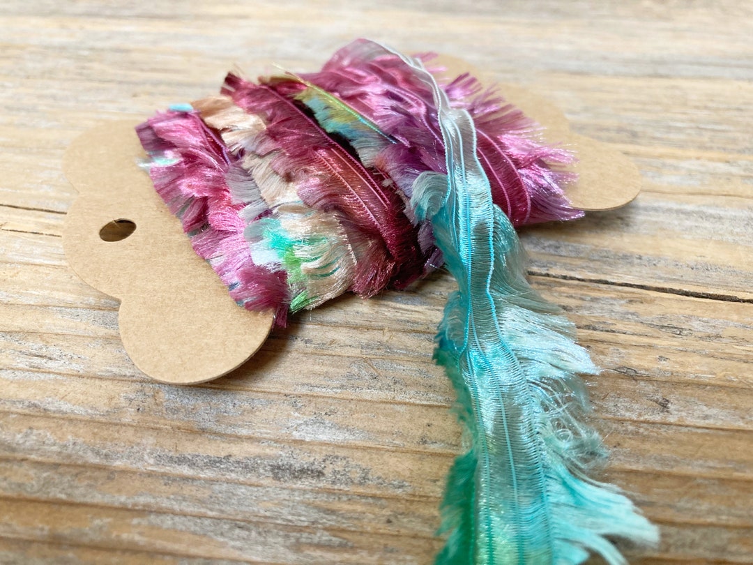 5 Yards Colinette Firecracker Yarn . Frangipani 145 . Boa Feather ...