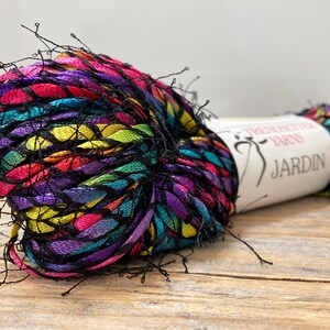 Trendsetter Jardin Yarn . Stained Glass 4 . 78yds . Rainbow Ribbon ...