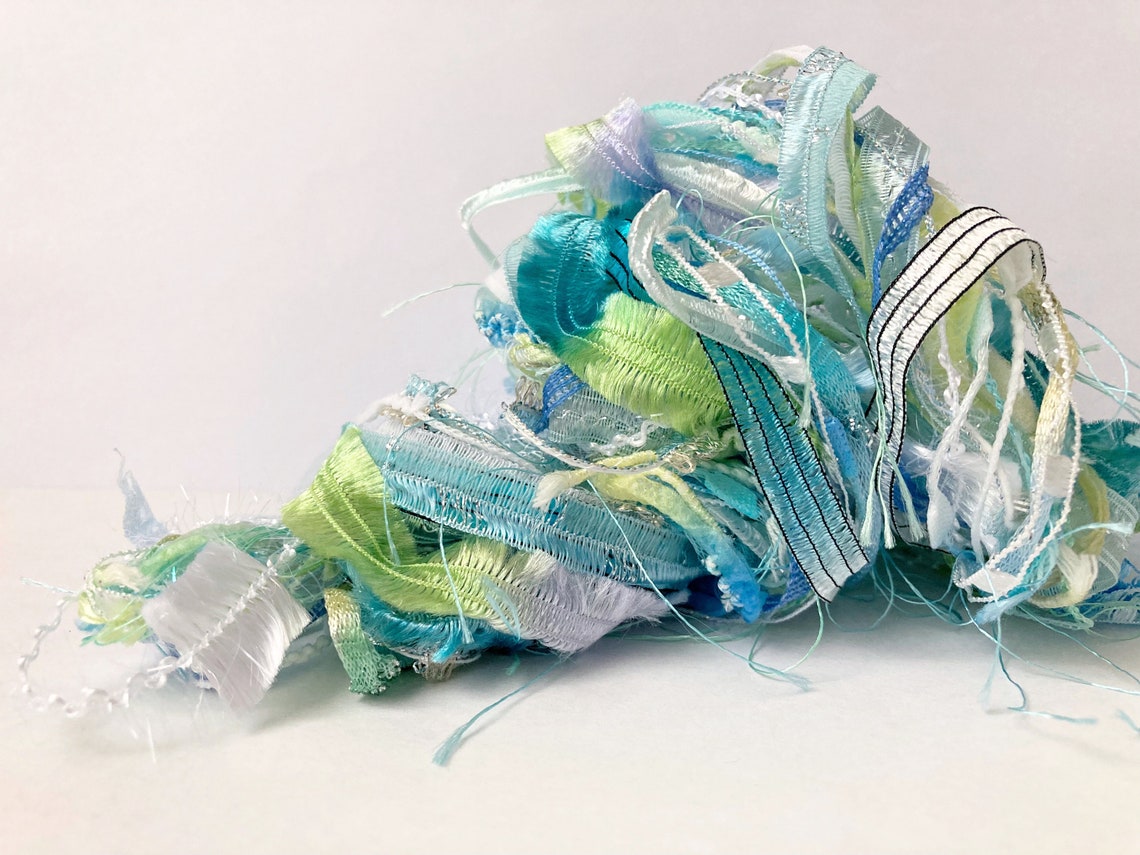 Sea Glass Fringe Effects™ Water Colors Ribbon Bundle 21 Yards - Etsy