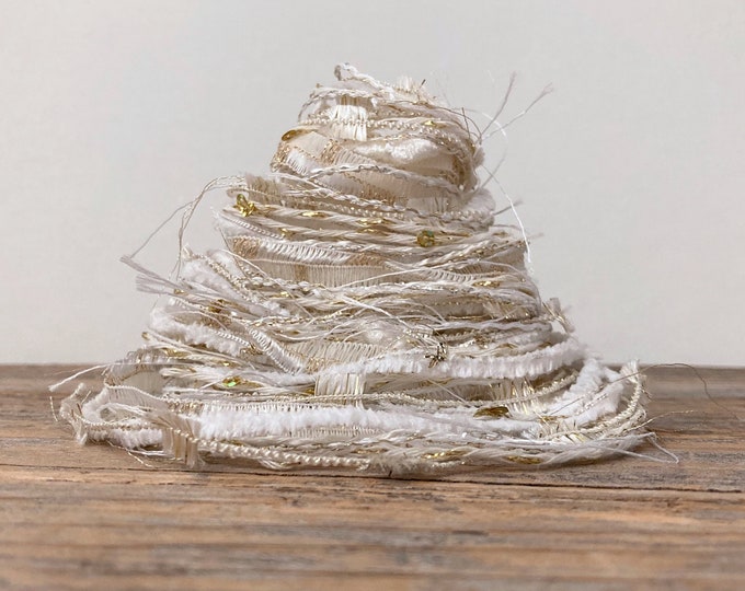 Gilding the Lily Fiber Effects™ Art Yarn Bundle 2x6 12yd . White Creme ...