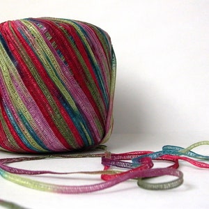 5 Yards Rainbow Ribbon . Kfi Euro Yarns Yang Ribbon . Tassels Jewelry ...