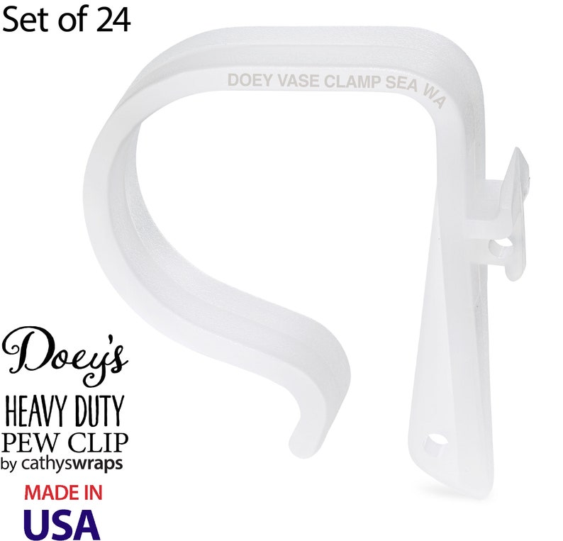 Doey's HEAVY DUTY Pew Clips Attach Elegant Wedding Aisle - Etsy