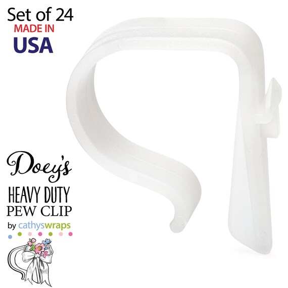 Doey's HEAVY DUTY Pew Clips Attach Elegant Wedding Aisle | Etsy