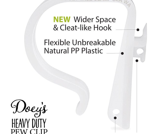 Doey's HEAVY DUTY Pew Clips Attach Wedding Aisle Pew Decorations on ...