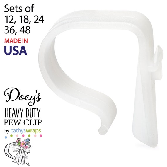 Doey's HEAVY DUTY Pew Clips Attach Elegant Wedding Aisle | Etsy