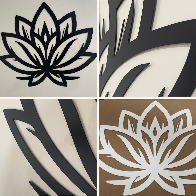 Lotus Metal Wall Decor – Lotus Flower Wall Art, Home Decor, Lotus Metal ...