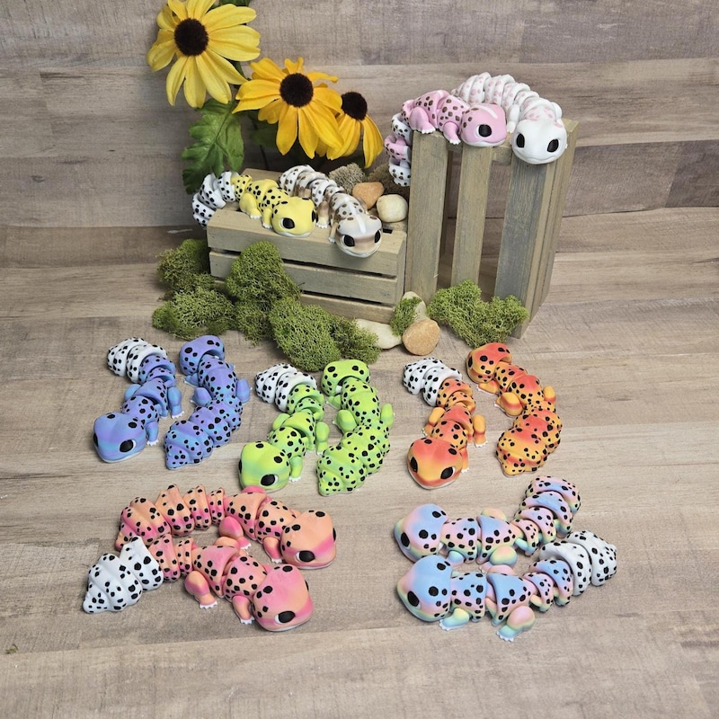 Small Geckos 3d Printed - Etsy