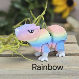 Micro Capybara Articulated Joint Fidget Sensory Toy Desk Decoration ...