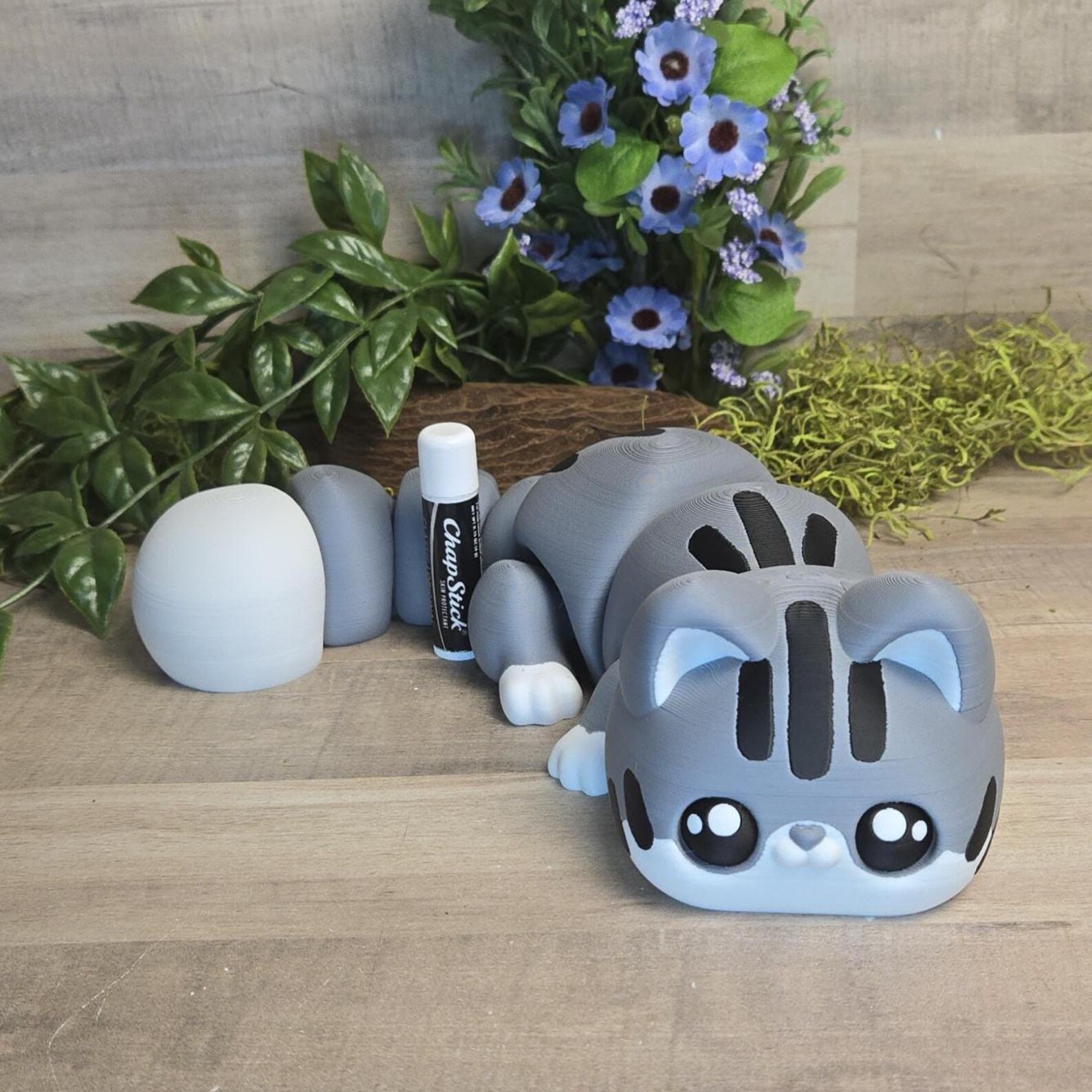 Chonkiest Chonk Mega Tabby Cat 3D Printed Articulated Fidget Sensory ...