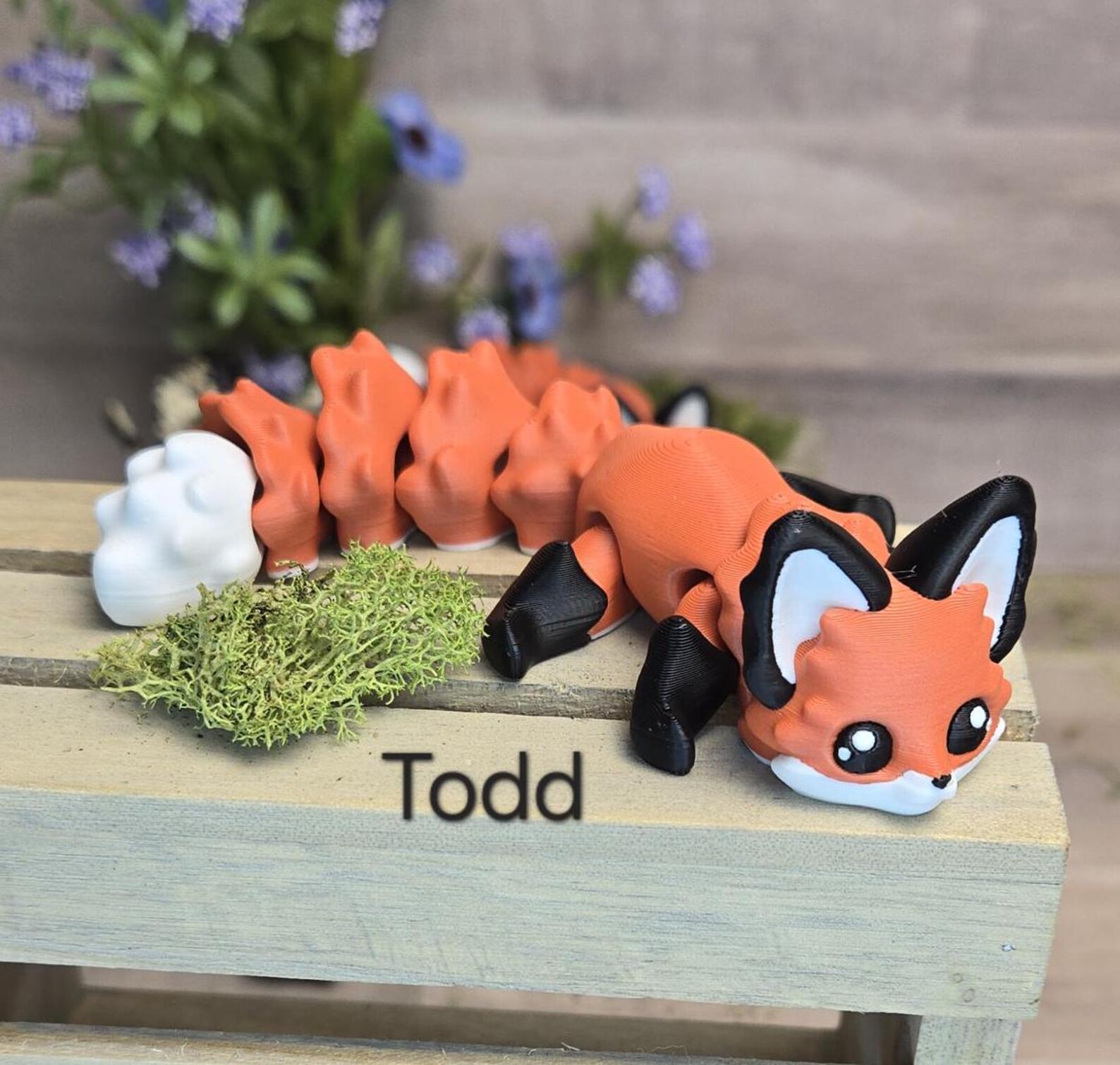 Chunky Fox Magnet 3D Printed Articulated Sensory Fidget Toy Desk ...