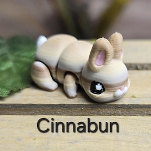Chunky Bunny Micro 3D Print Articulated Sensory Fidget Toy Desk ...
