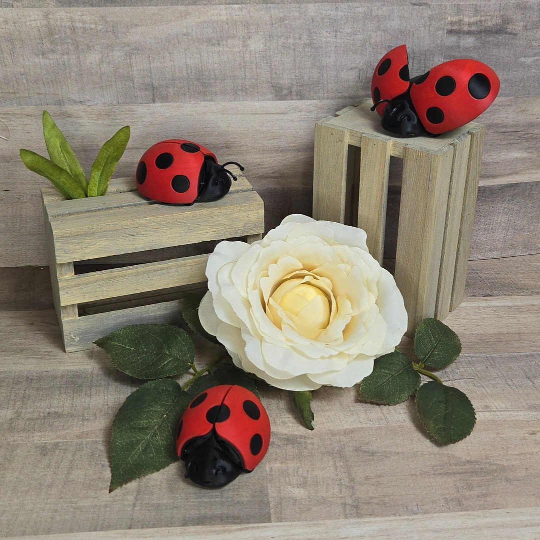 Ladybug Cute Magnet 3D Printed Desk Accessory Articulated - Etsy