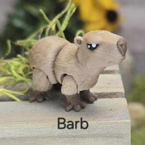 Micro Capybara Articulated Joint Fidget Sensory Toy Desk Decoration ...
