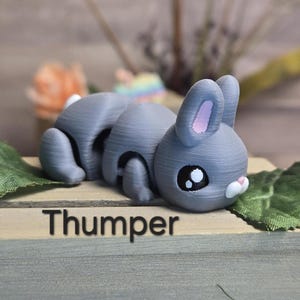 Chunky Bunny Magnet 3D Print Articulated Sensory Fidget Toy Desk ...