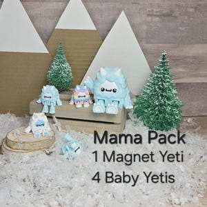 Chunky Yeti Magnet 3D Printed Fidget Sensory Toy Choose Your Own Desk ...