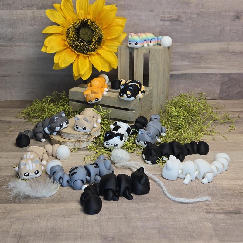 3d Print Tabby Cat - Etsy