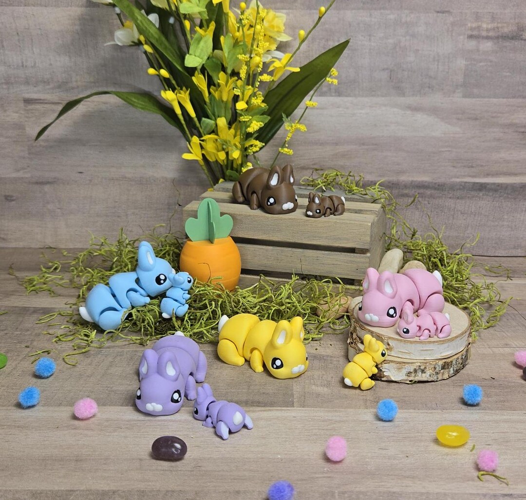 Easter Peep Magnet and Chocolate Chunky Bunnies and Micro Size 3D Print ...