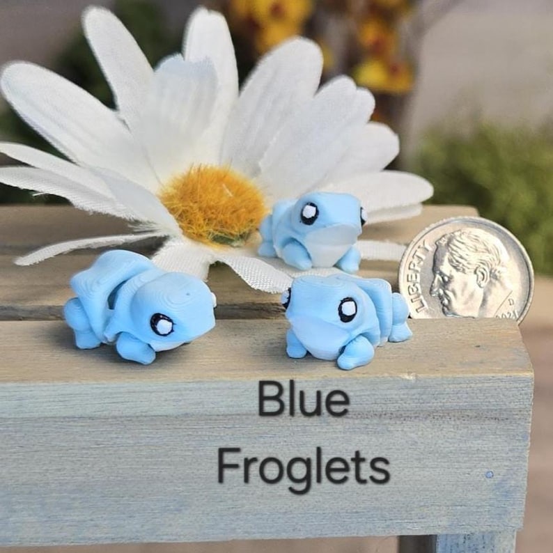 Nano Frogs Toads 3D Printed Articulated Fidget Sensory Toy Desk ...