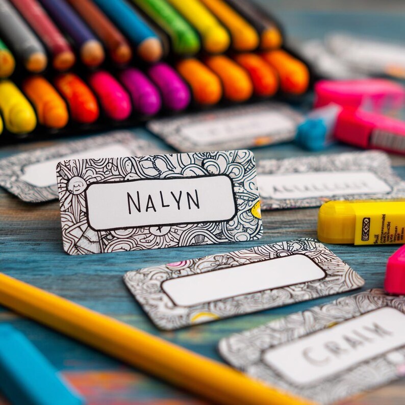 Kawaii School Clipart: 50 Pastel Hand-drawn PNG Stickers (12x12", 300 ...