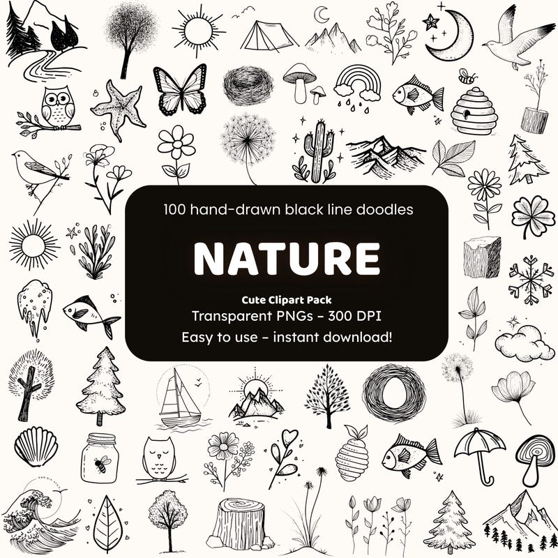 White Nature Decal - Etsy UK