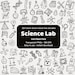 100 Science Lab Doodle Pngs | Hand-drawn Line Clipart | School STEM ...