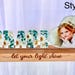 Personalized 3D Photo Lamp: Handmade Floral Letter Name Light - Etsy