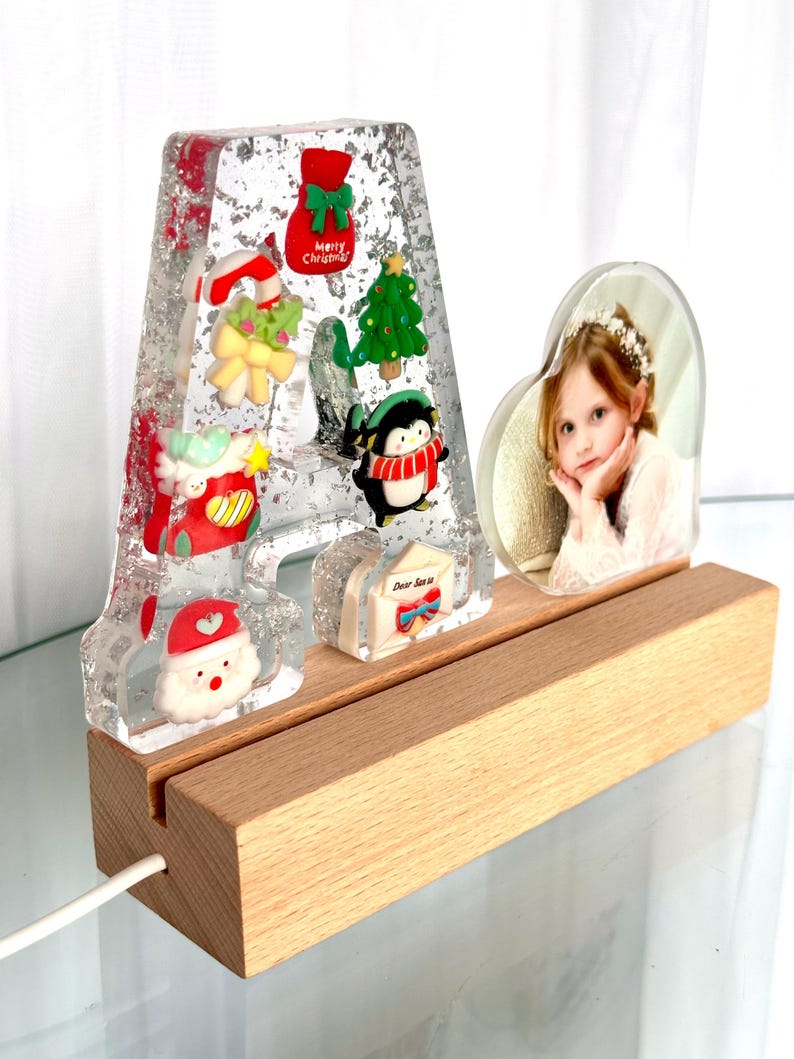 3D Custom Letter Lights, Personalized Resin Photo Display Lamp,handmade ...
