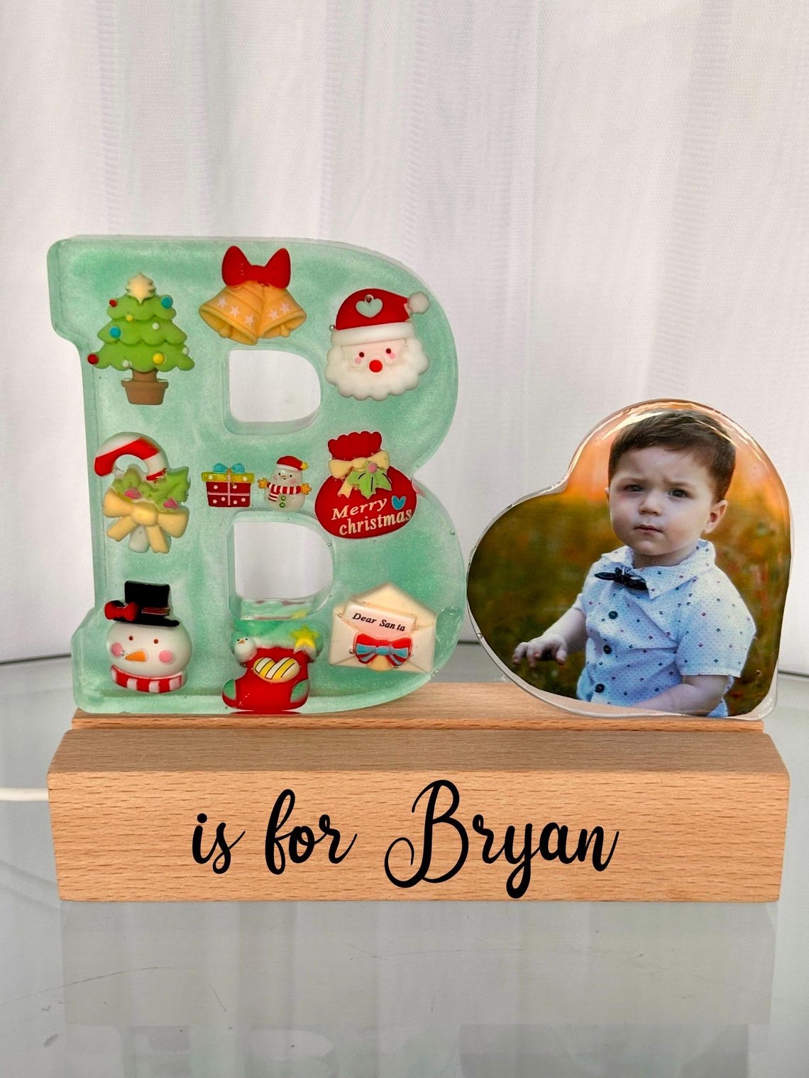 3D Custom Letter Lights, Personalized Resin Photo Display Lamp,handmade ...