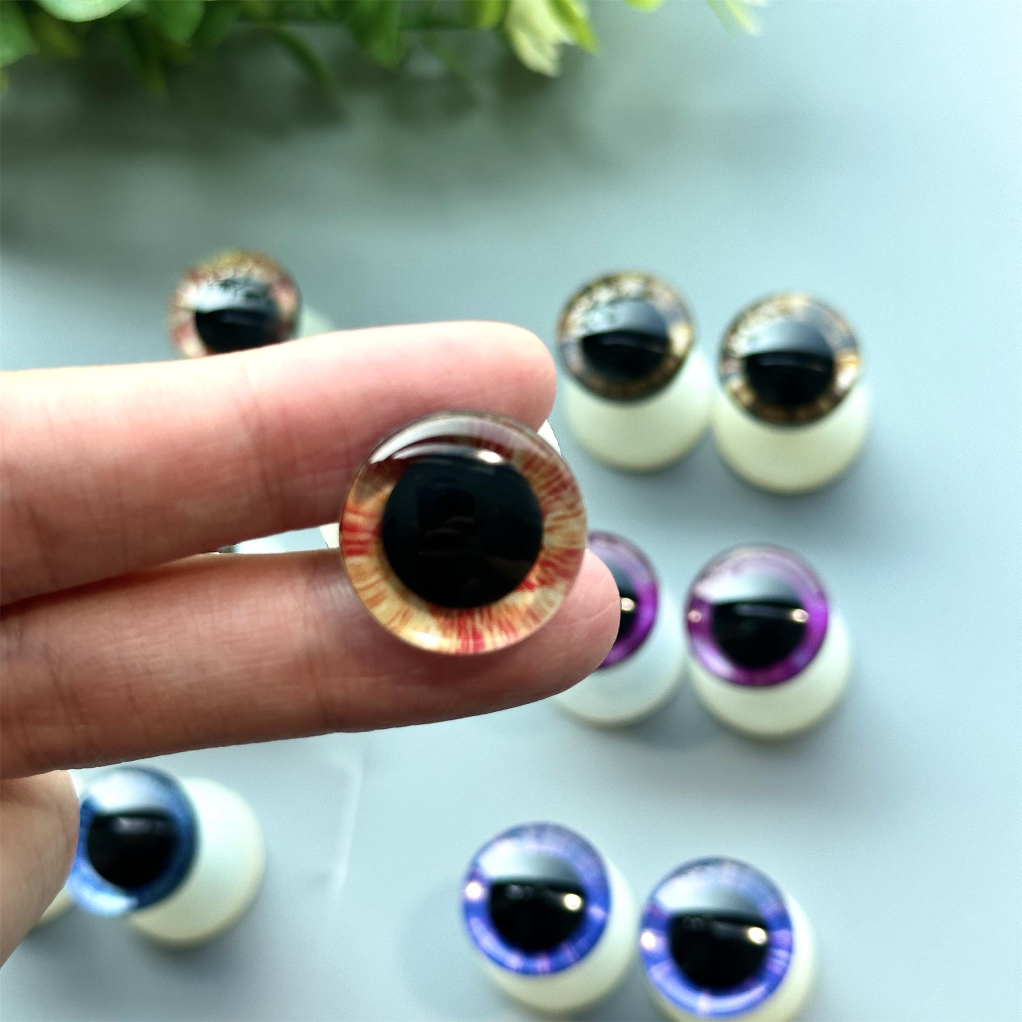 12-40mm 20pcs - 3D Colourful Plush Toy Glitter Safety Eyes,ideal for ...