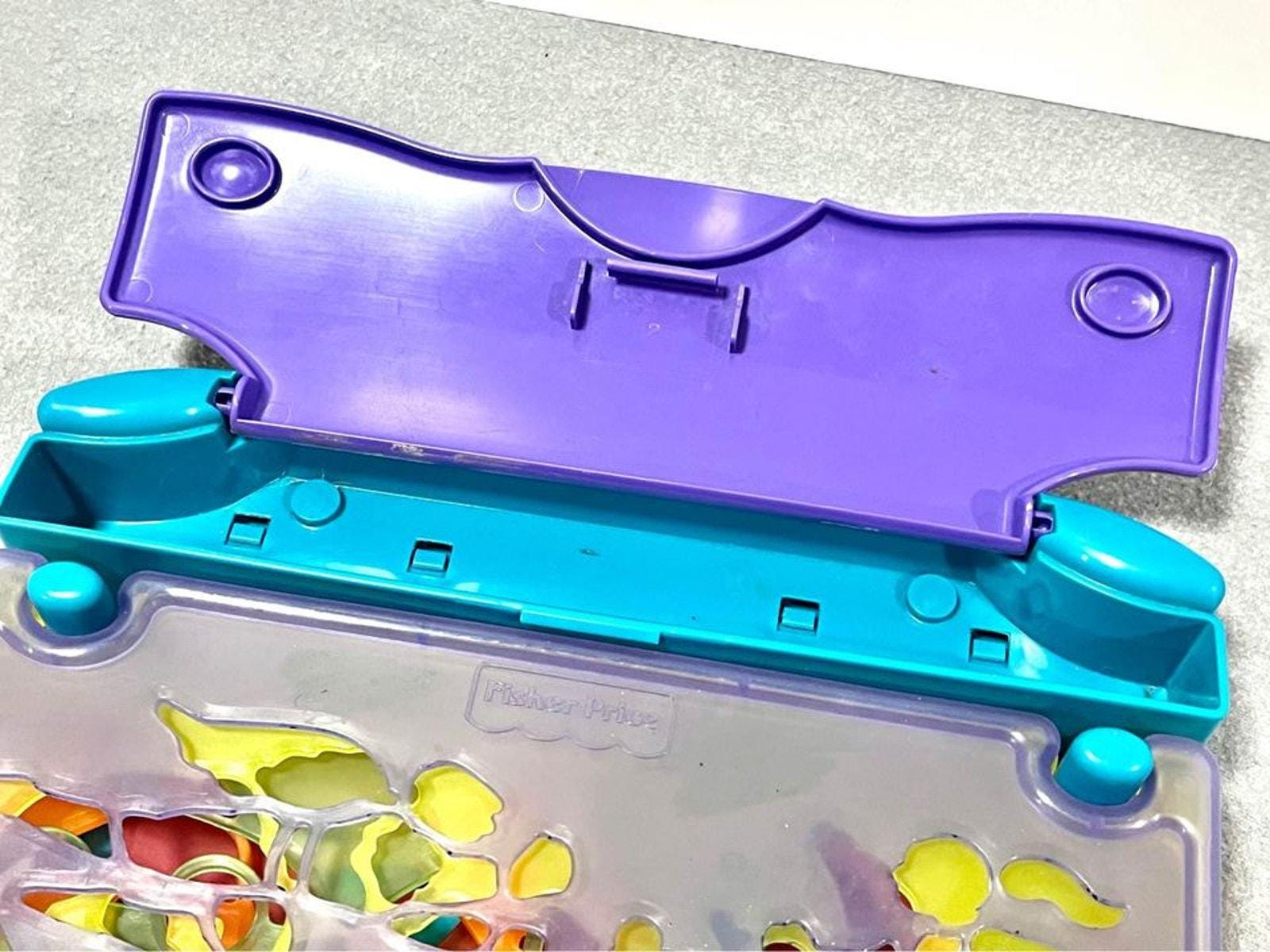 Fisher Price Fun Art Stencil Book Vehicles Aniamls Stencils Take Along ...