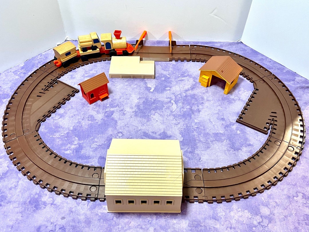 Vintage Mattel Putt Putt Railroad Wood Train Set 1972 - Etsy