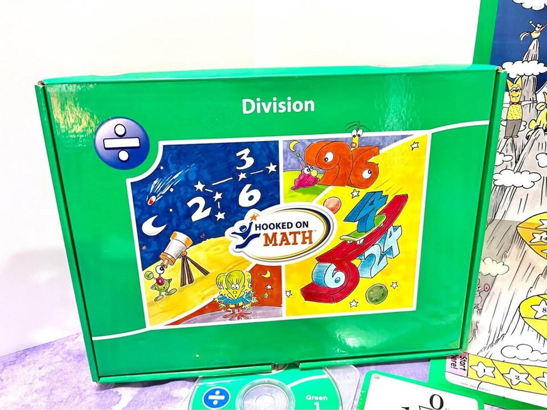 Hooked on Math DIVISION Lv 4 Master the Facts Set Complete Homeschool ...