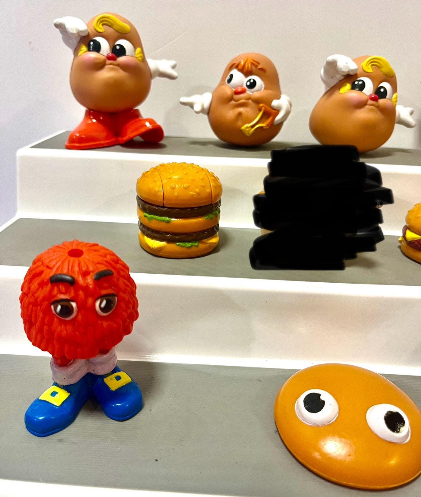 Vintage Mcdonalds Spud Potato Heads Big Mac Transformers Red Fry Guy ...