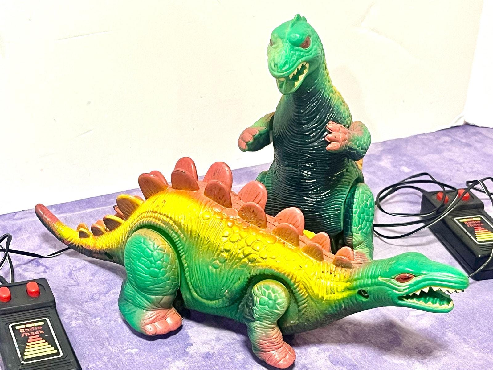 Vntg 1970's Stegosaurus & Godzilla Battery Operated Remote Control ...