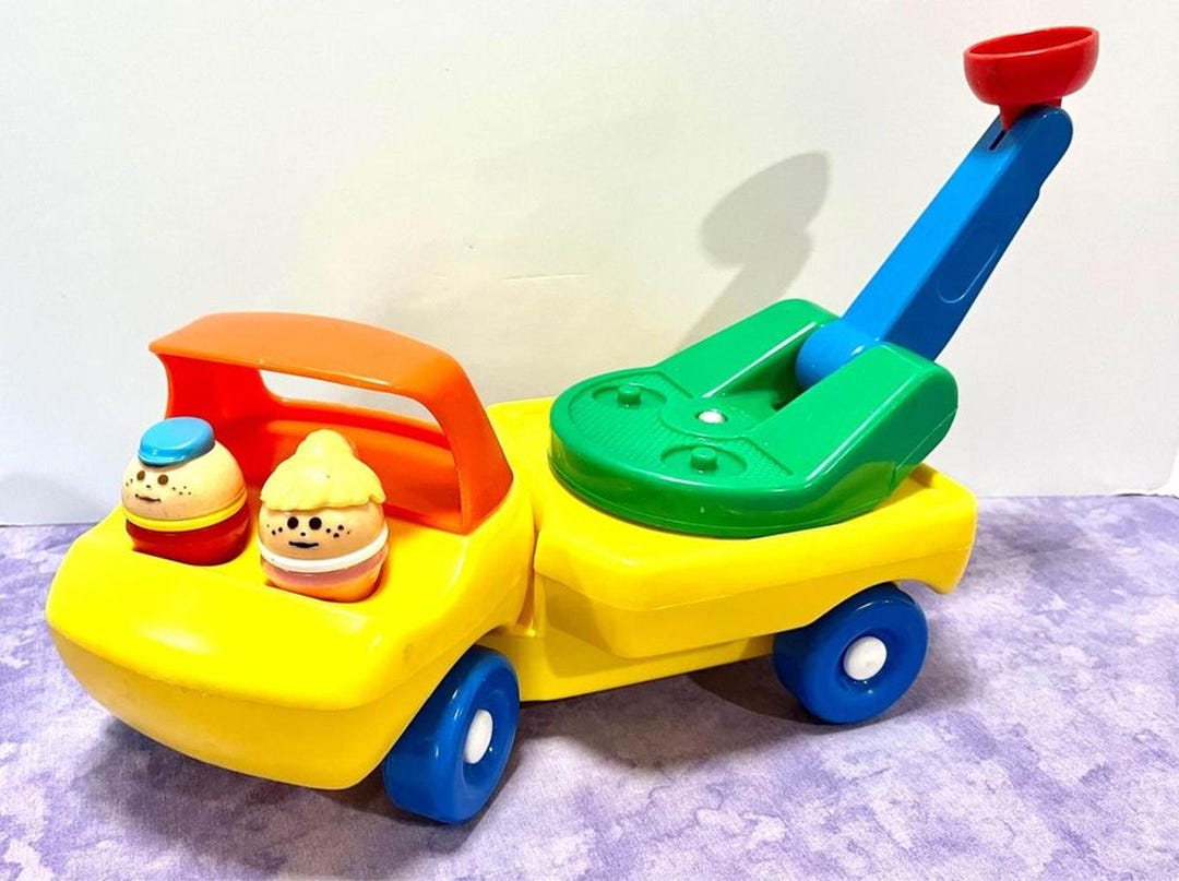 Construction VTG Little Tikes Toddle Tots Vehicle Cherry Picker Toy ...