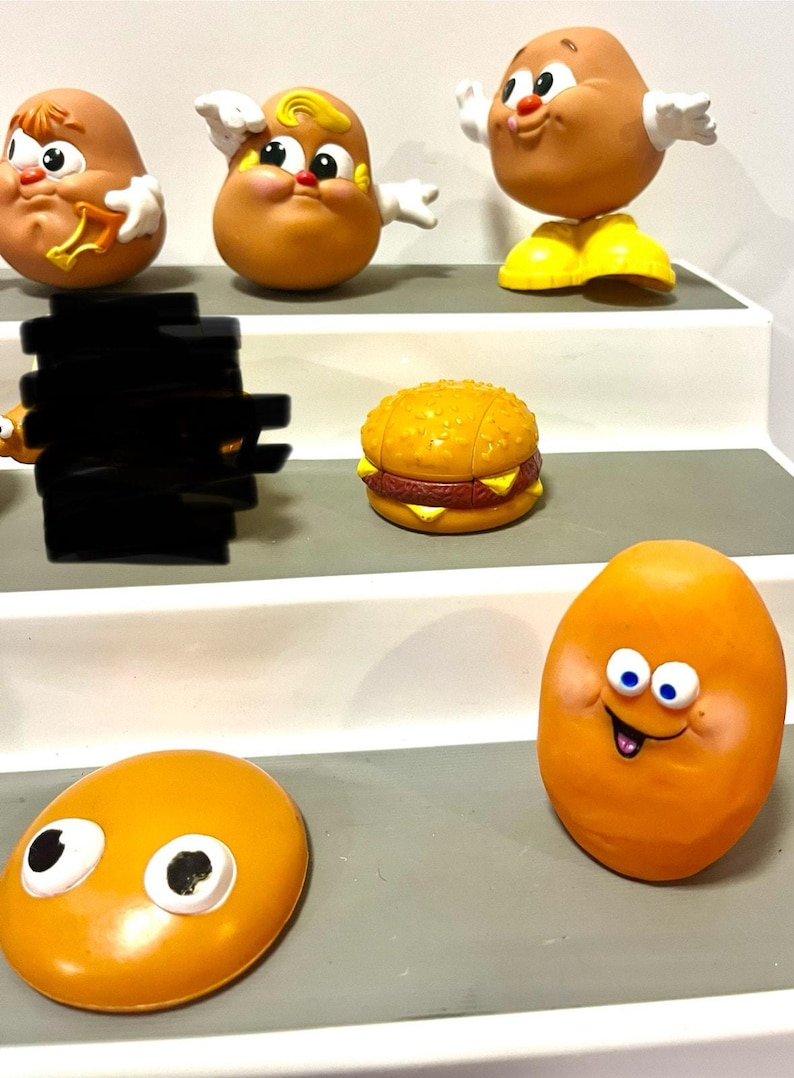 Vintage Mcdonalds Spud Potato Heads Big Mac Transformers Red Fry Guy ...
