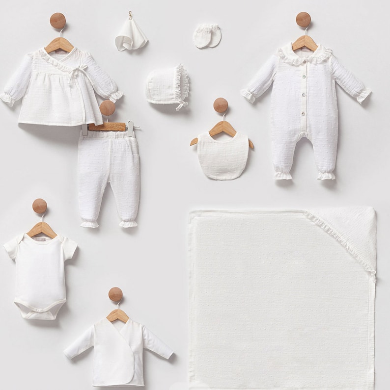 Muslin Baby Set, Baby Set for Girl ,newborn Set, Cotton Baby Clothes ...