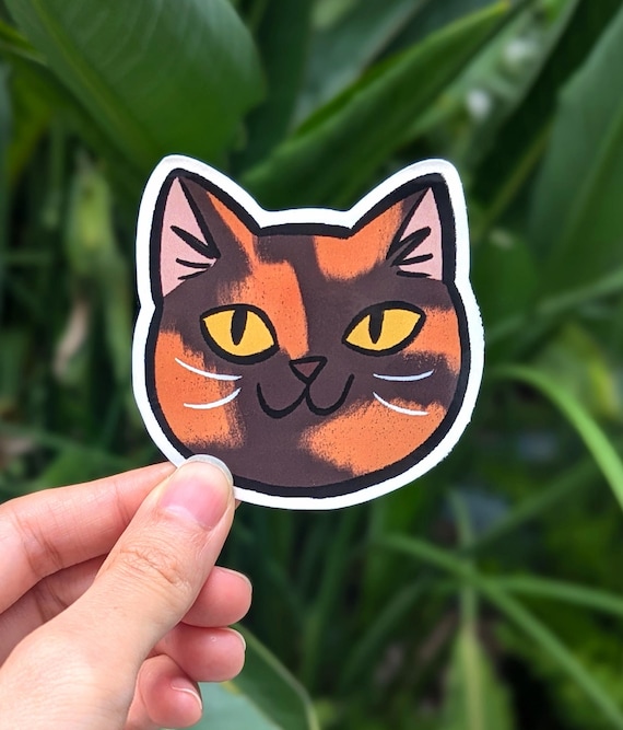 Cat Face Sticker