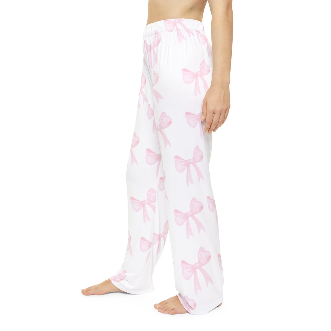 Coquette Women's Pajama Pants, Coquette Lounge-wear, Coquette Ribbons ...
