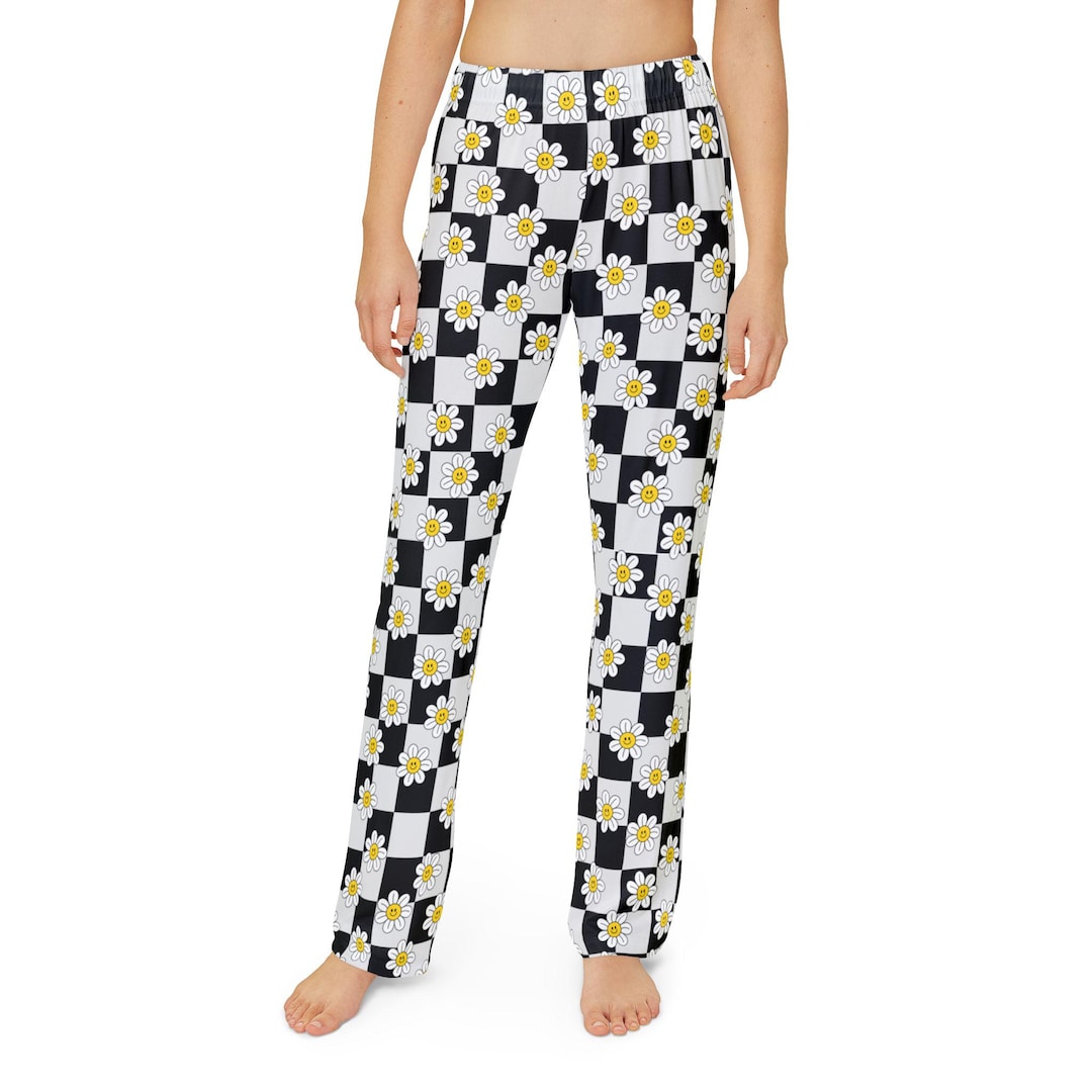 Daisy Smiley Face Kids Pajama Pants, Pajama Bottoms for Kids, Children ...