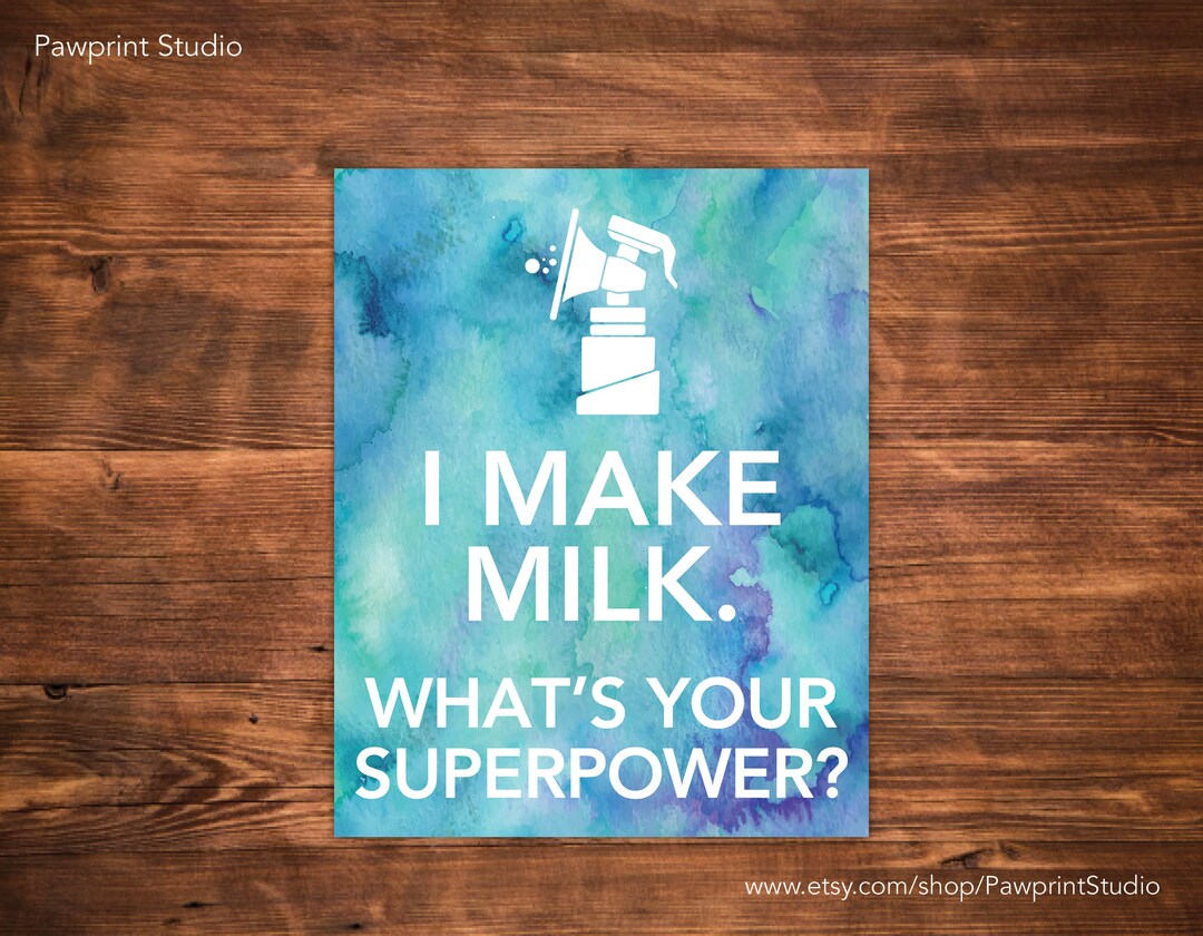 INSTANT PRINTABLE: Lactation Room Pumping Poster (I Make Milk) (16x20 ...