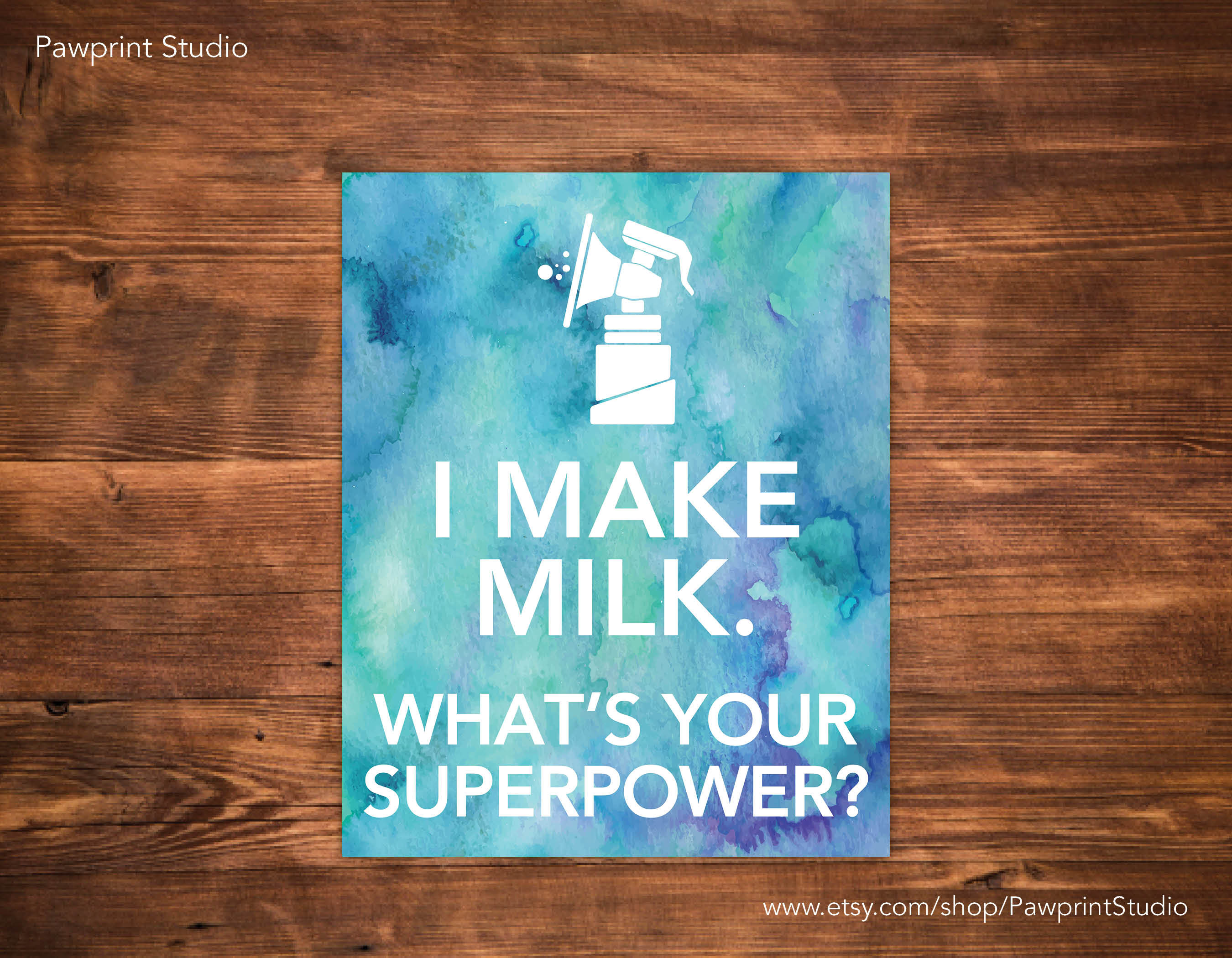 INSTANT PRINTABLE: Lactation Room Pumping Poster (I Make Milk) (16x20 ...