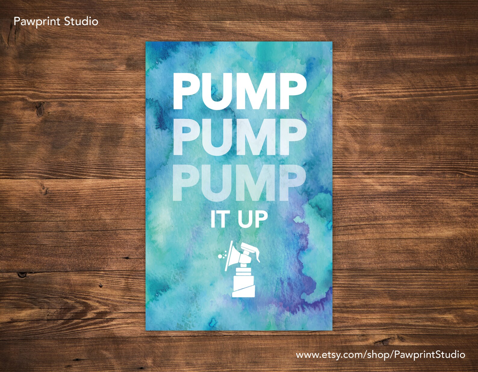INSTANT PRINTABLE: Lactation Room Pumping Poster (pump It Up) (16x20 ...