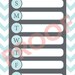 INSTANT PRINTABLE Weekly Menu Planner - Aqua/gray - Etsy