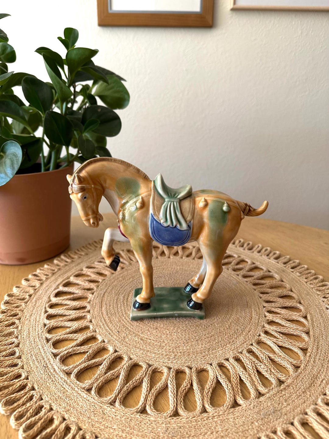 Ceramic Horse Statue Tang Dynasty Horse Statue Chinese Horse Decor ...