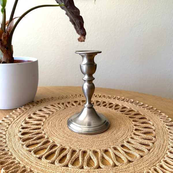 Pewter Taper Candle Holder - Etsy