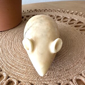 Stone Mouse Figure Marble Mouse Statue Stone Paperweight Bookshelf ...